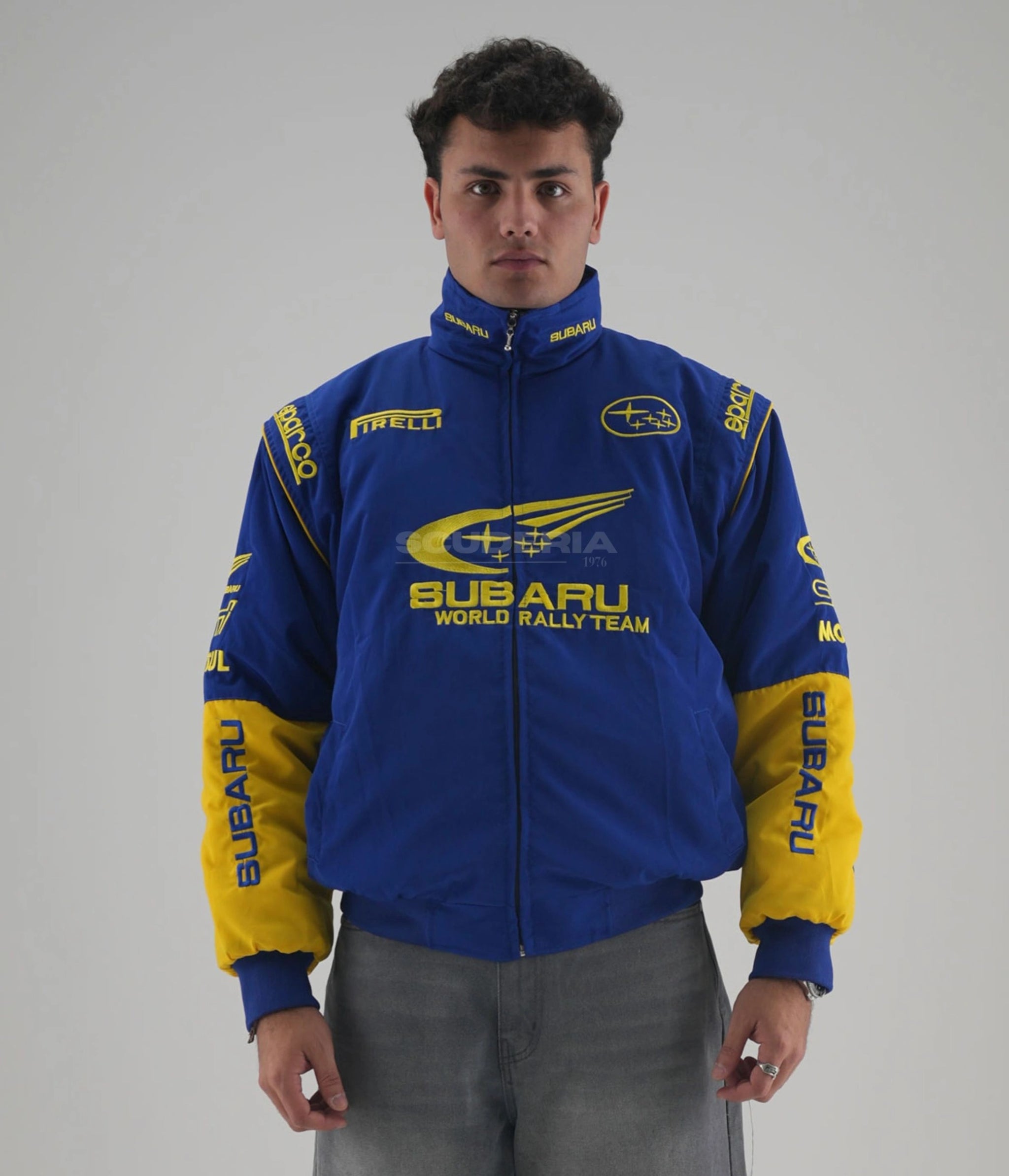 Subaru World Rally Team Vintage Racing Jacket - Blue Edition